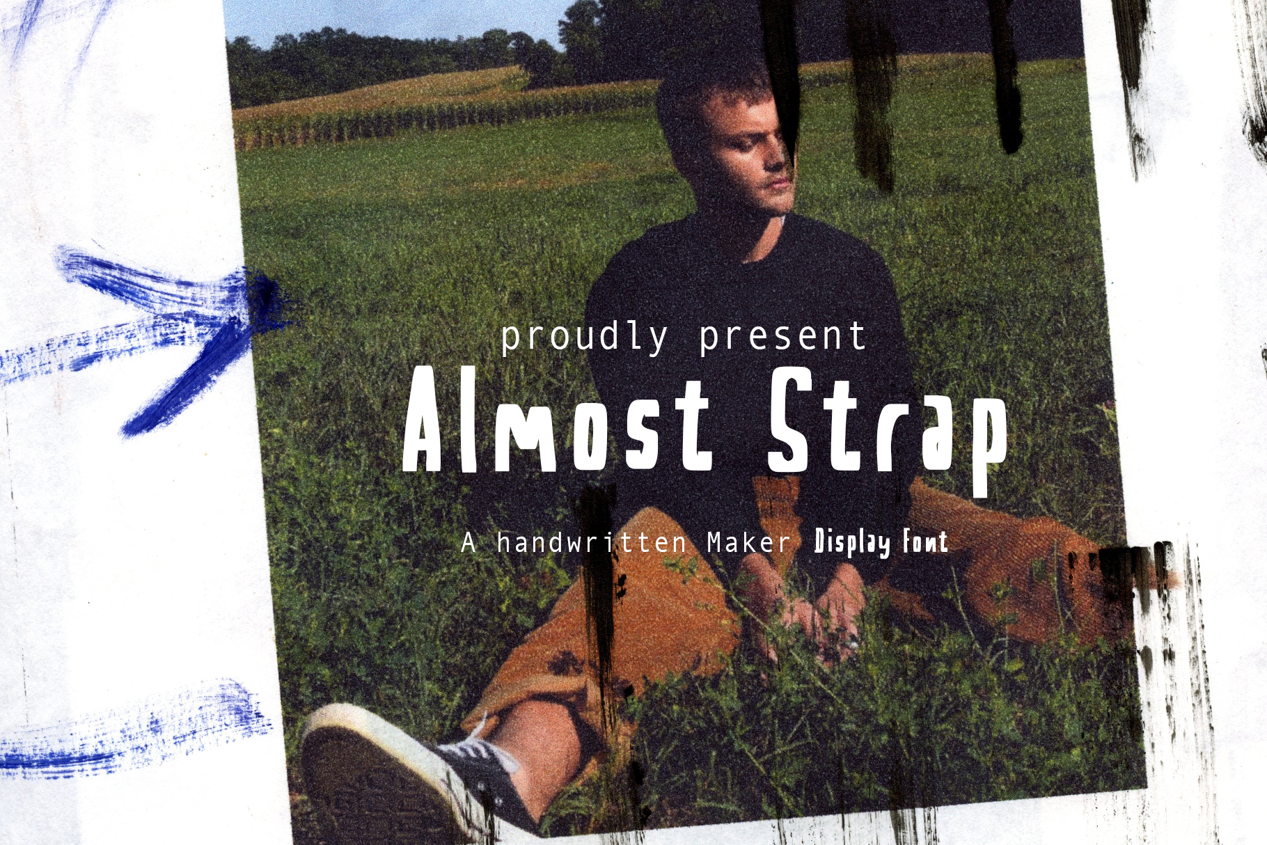 Almost Strap A Stylish Display Font, Fonts | GraphicRiver